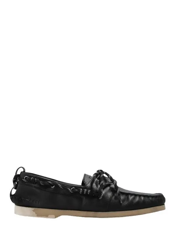 GOLDEN GOOSE Lace-up Casual Flat Shoes - Black