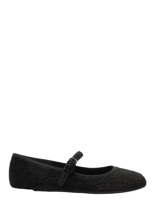 Casadei C-chain Strap Ballet Flats - Black