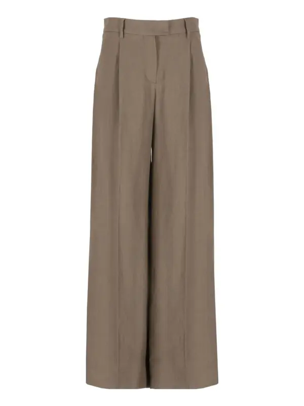 Brunello Cucinelli Tailored Trousers With Belt Loops - Brown