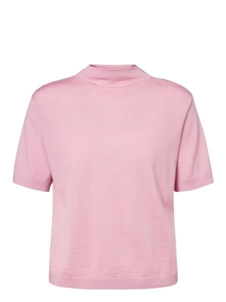 JIL SANDER Lightweight Wool High Neck Sweater - Pink