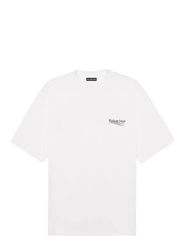 Balenciaga Political Campaign Logo T-shirt - White