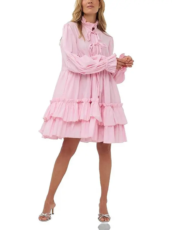 MARIELLE STOKKELAAR Kira Ruffle Dress - Pink