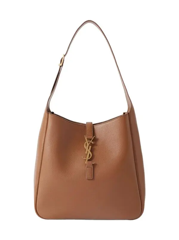 Saint Laurent Le 5 À 7 Leather Shoulder Bag - Brown