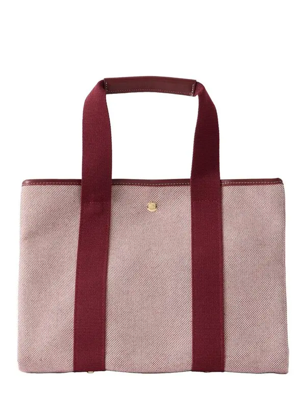 Rue De Verneuil Traversée Cotton Oxford Tote - Red