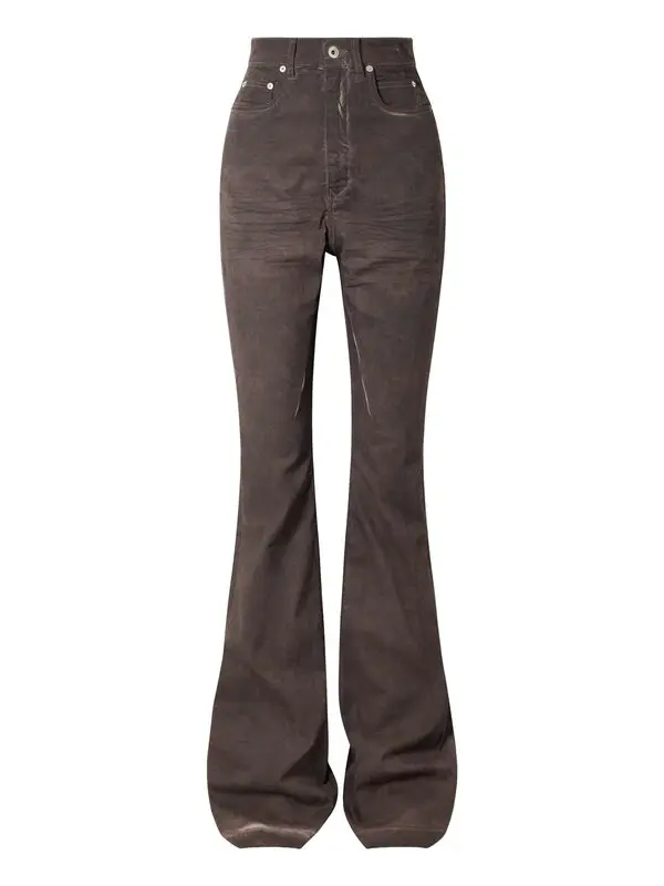 Rick Owens Bolan High-waist Flared Jeans - Grape
