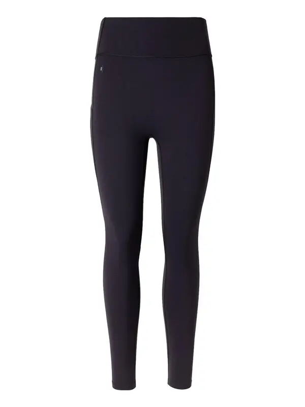 On Studio 7/8 Stretch Recycled-jersey Leggings - Black