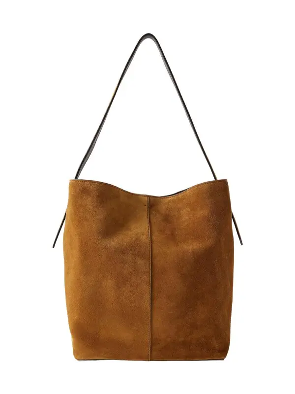 METIER Tilt 22 Suede Shoulder Bag - Tan