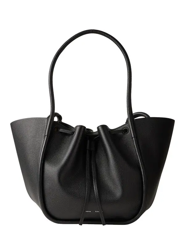 Proenza Schouler Ruched Leather Tote - Black