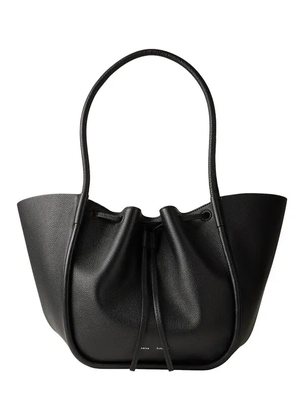 Proenza Schouler Ruched Leather Tote - Black