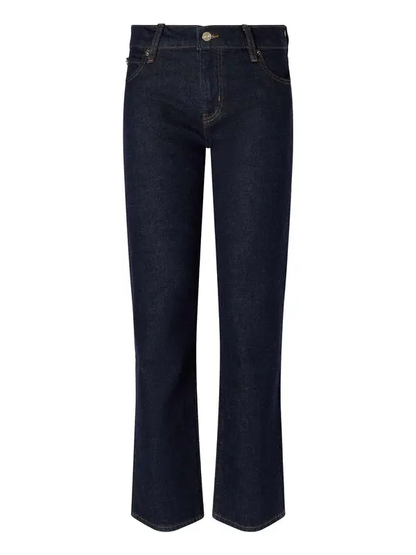 FRAME The Cigarette Slim-leg Jeans - Dark Denim