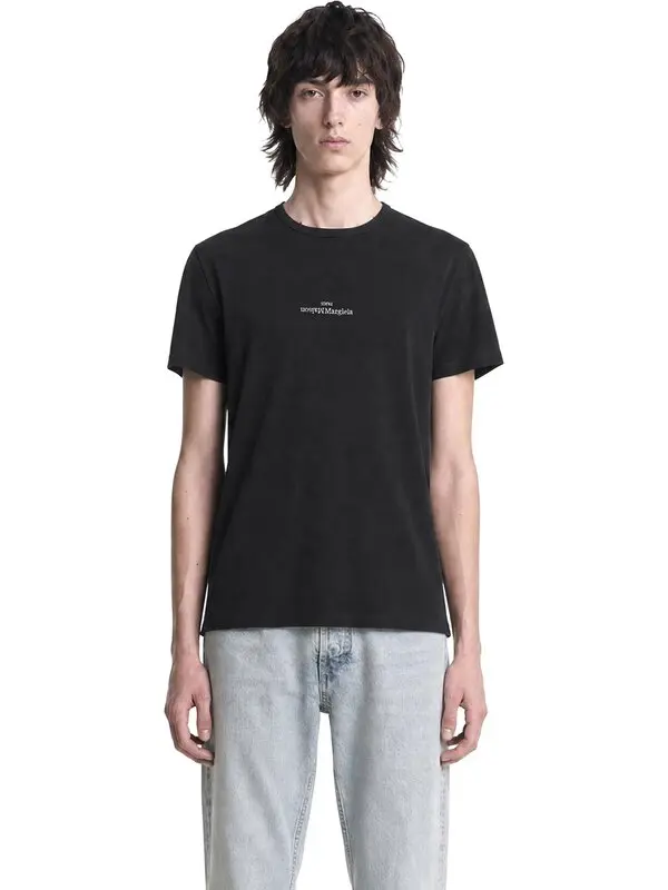 MAISON MARGIELA Cotton Short Sleeve T-shirt - Black