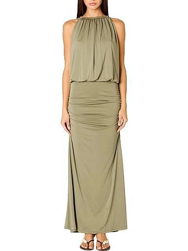 Victoria's Secret Nia Sebastiano Ruched Maxi Dress - Green