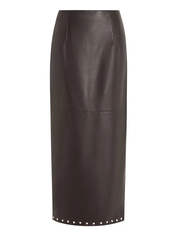 16Arlington Lola Midi Skirt - Brown