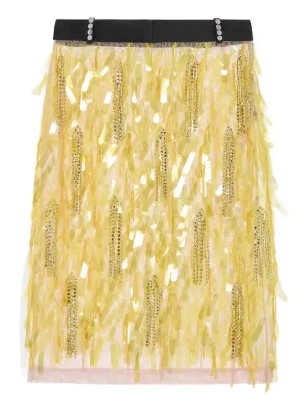 16Arlington Emilia Midi Skirt - Yellow