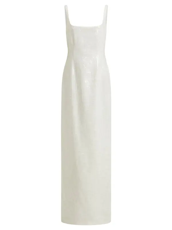 16Arlington Electra Sequin Gown - White