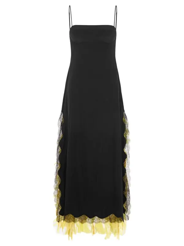 16Arlington Ewa Midi Dress In Japanese - Black