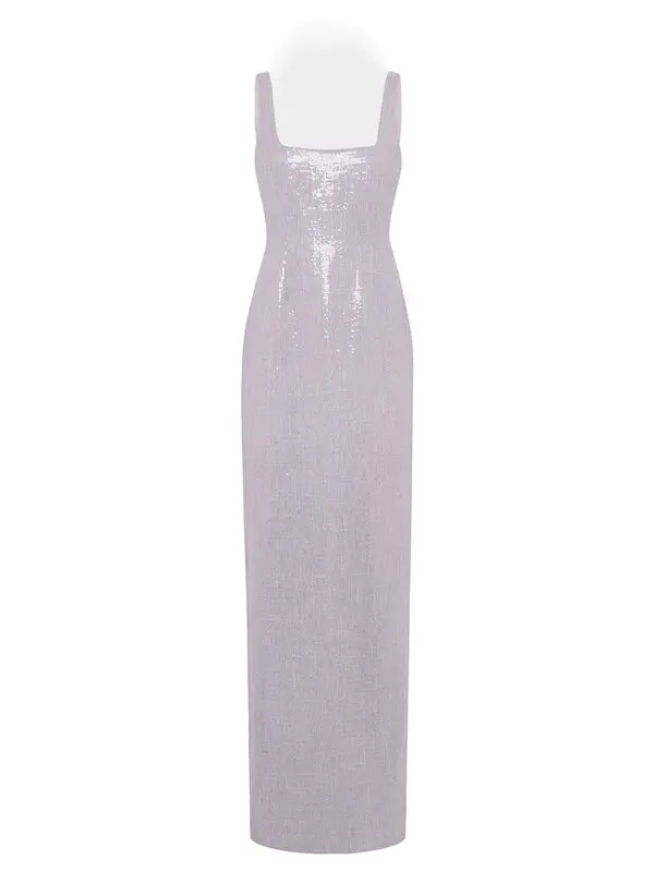 16Arlington Electra Gown Sequined Maxi Dress - Pale Lilac