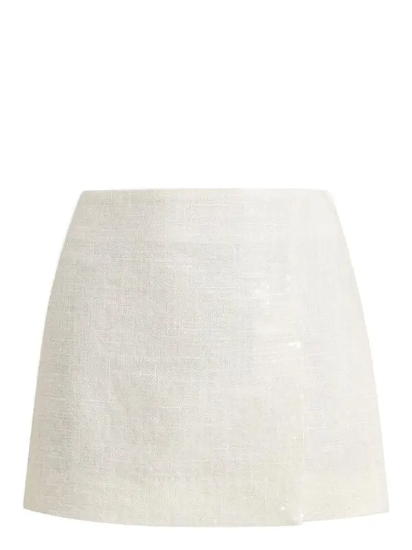 16Arlington Minerva Mini Skirt - White