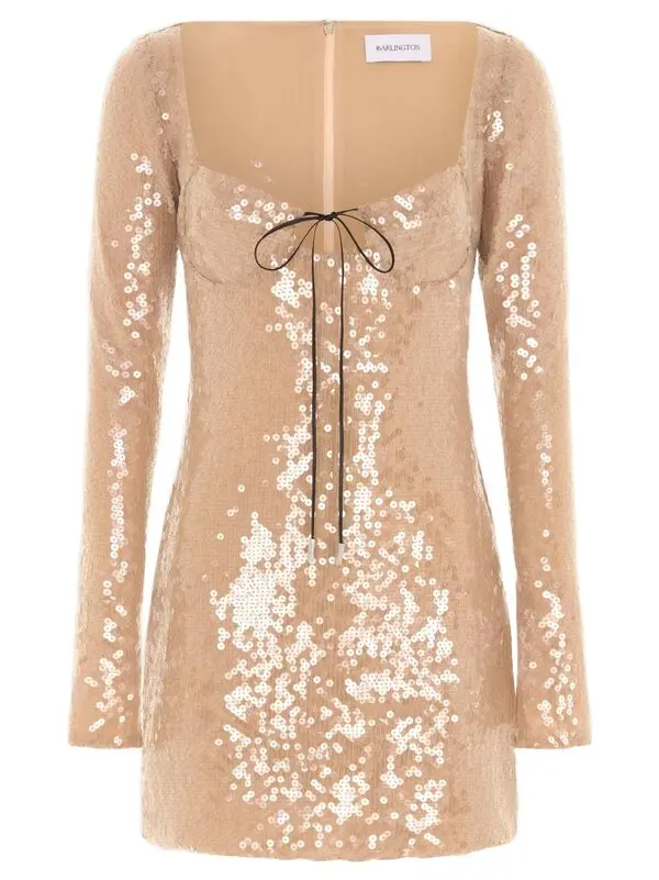 16Arlington Franca Sequin Mini Dress - Nude