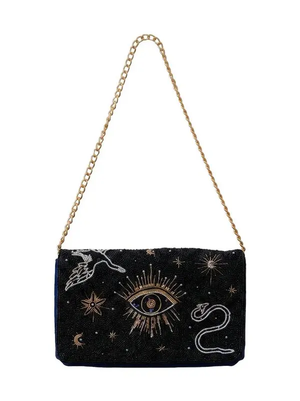 ARTEMIS MUSE Cosmos Embellished Bag - Blue