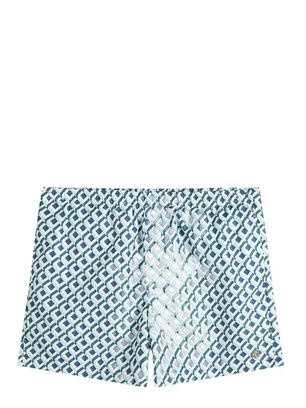 Casablanca Printed Monogram Swim Shorts - Green