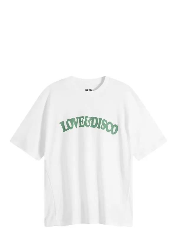 ACMH BY MAGIC CASTLES X Love International Rainbow Disco T-shirt - White