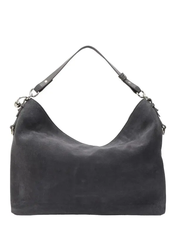 JUSTINE CLENQUET Marla Hobo Suede Bag - Grey