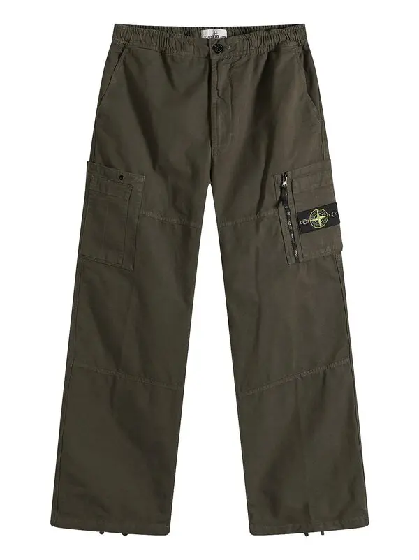 Stone Island Organic Cotton Ripstop Cargo Pants - Charcoal