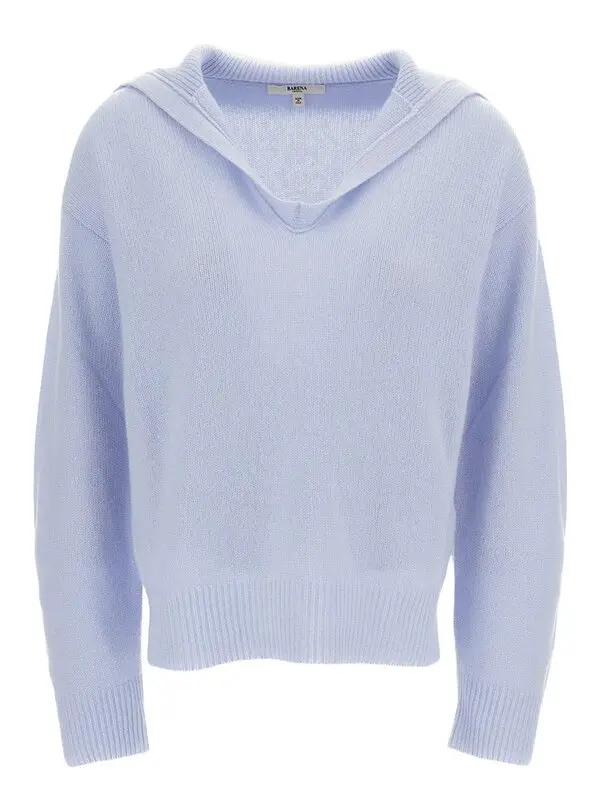 Barena Venezia Duse Cashmere Polo Sweater - Sky Blue