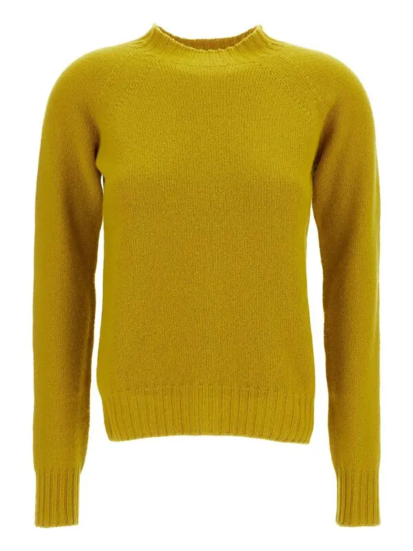 DRUMOHR Wool Crew Neck Sweater - Yellow