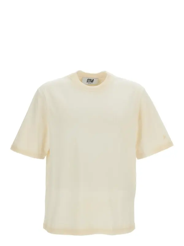 GOLDEN GOOSE Star" Relaxed Fit Cotton T-shirt - White