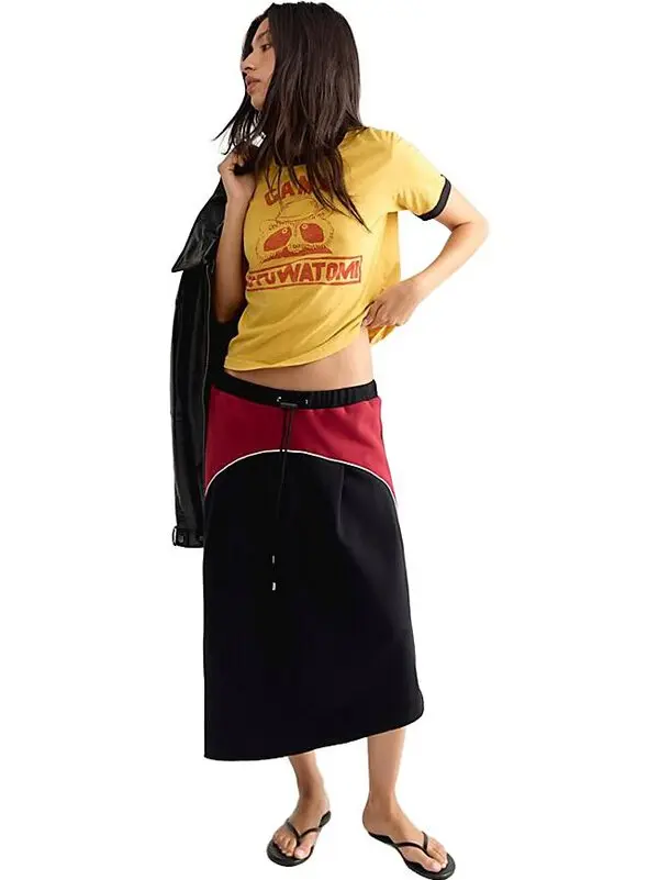 KKCO Organic Pleat Midi Skirt - Onyx