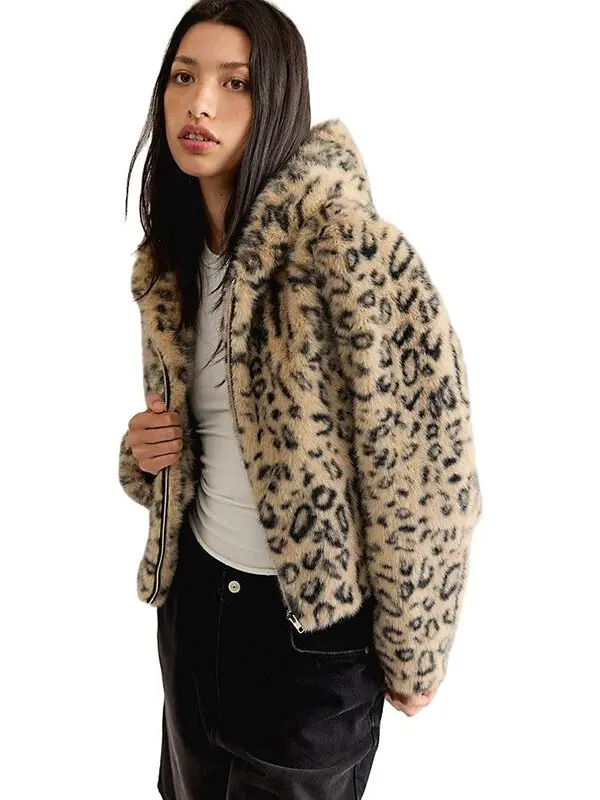 MOTHER The Hooded Polar Opposite Jacket - Leopard