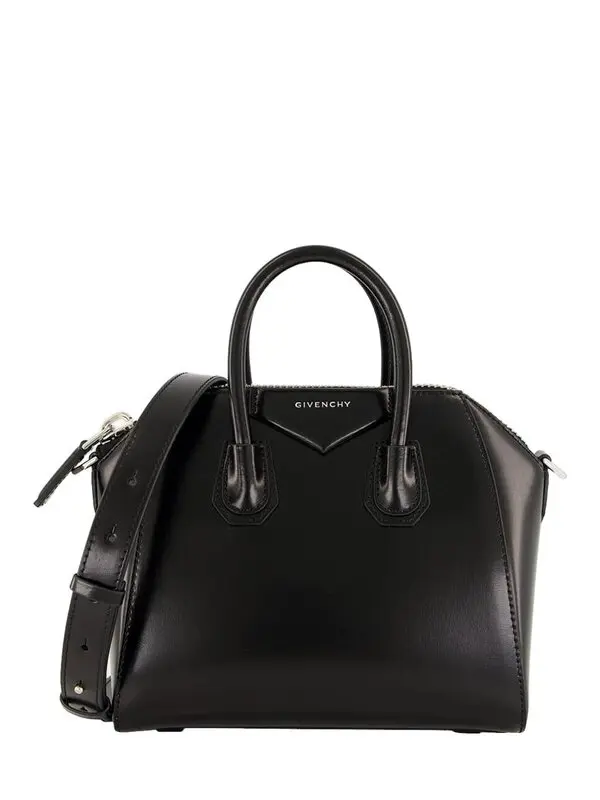 Givenchy Mini Antigona Bag In Box Leather - Black