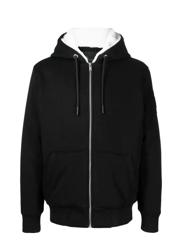 Moose Knuckles Cotton Blend Hooded Jacket - Black