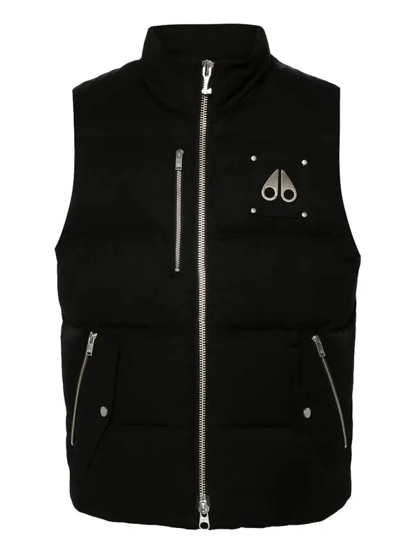 Moose Knuckles Quilted Down-feather Filled Sleeveless Vest - Black