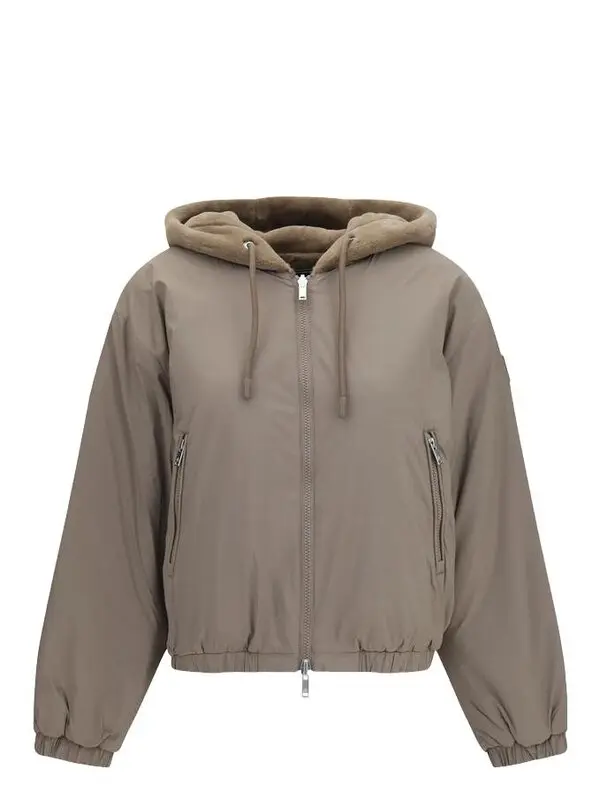 Moose Knuckles Zip-up Hooded Jacket - Gray