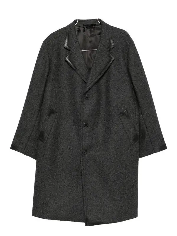 Prada Grey Coats Single Breasted Coats - Gray