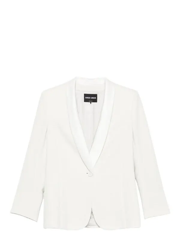 Giorgio Armani Neutrals Jackets Blazers - Cream
