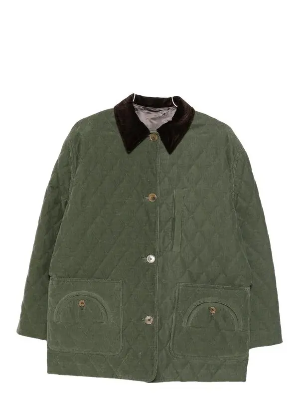 BLAZÉ MILANO Quilted Corduroy Jacket - Green
