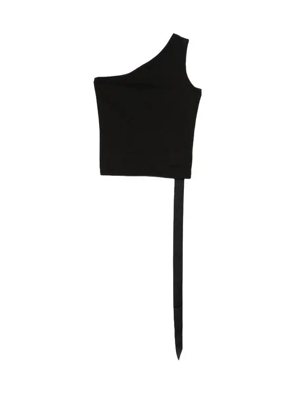 Rick Owens Ribbed Sleeveless Top - Black