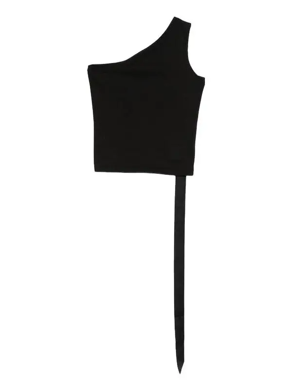 Rick Owens Ribbed Sleeveless Top - Black