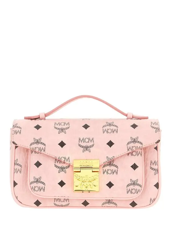 Mcm Crossbody Bag With Monogram - Multicolor