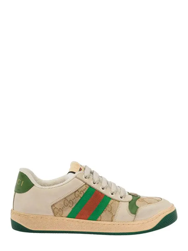 Gucci Screener Original Gg Canvas Leather Sneakers - Multicolor