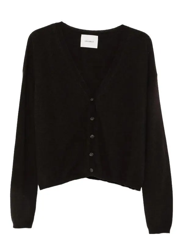 LISA YANG Cashmere V-neck Cardigan - Brown