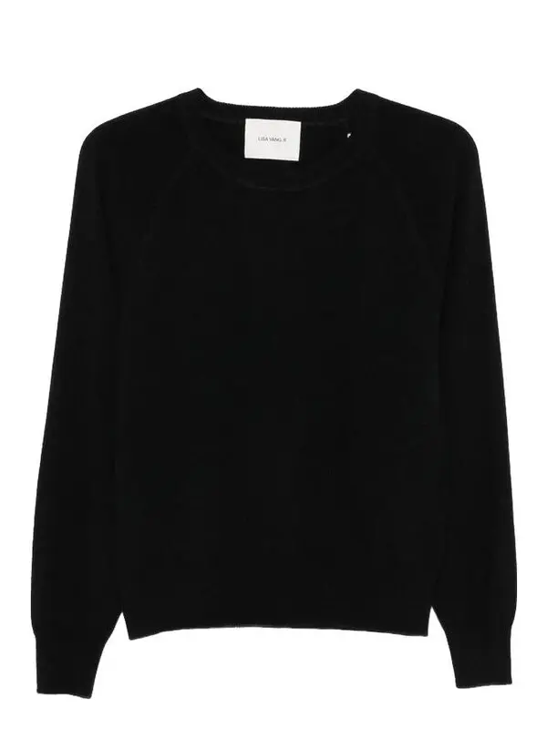 LISA YANG Cashmere Fine Knit Jumper With Rear Cut-out Detail - Black