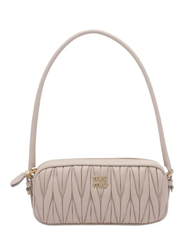Miu Miu Nappa Matelassé Pouch - Pink