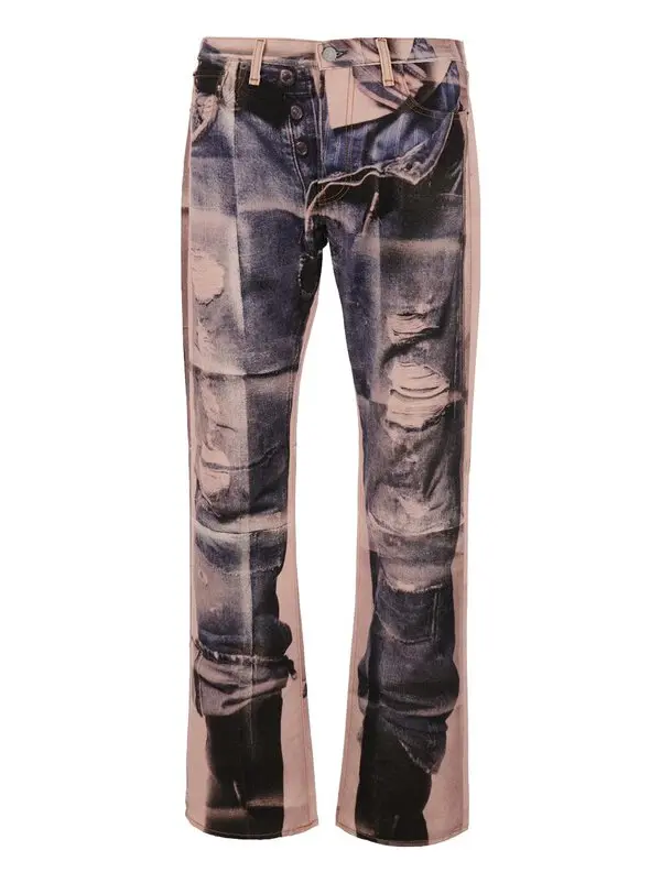 Acne Studios Printed Denim Jeans - Multicolor