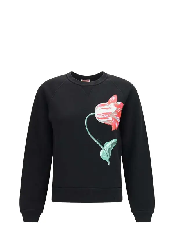 Kenzo Printed Tulip Sweatshirt - Black