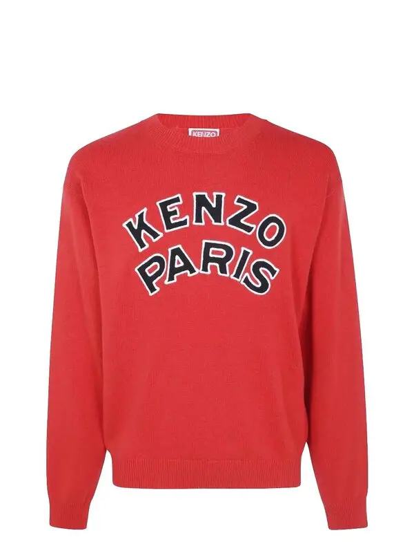 Kenzo Embroidered Logo Sweatshirt - Red